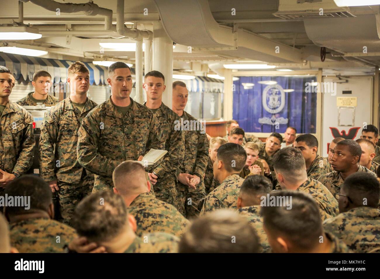U.S. Marine Corps Capt. Joseph Murphy, commanding officer of Fox ...