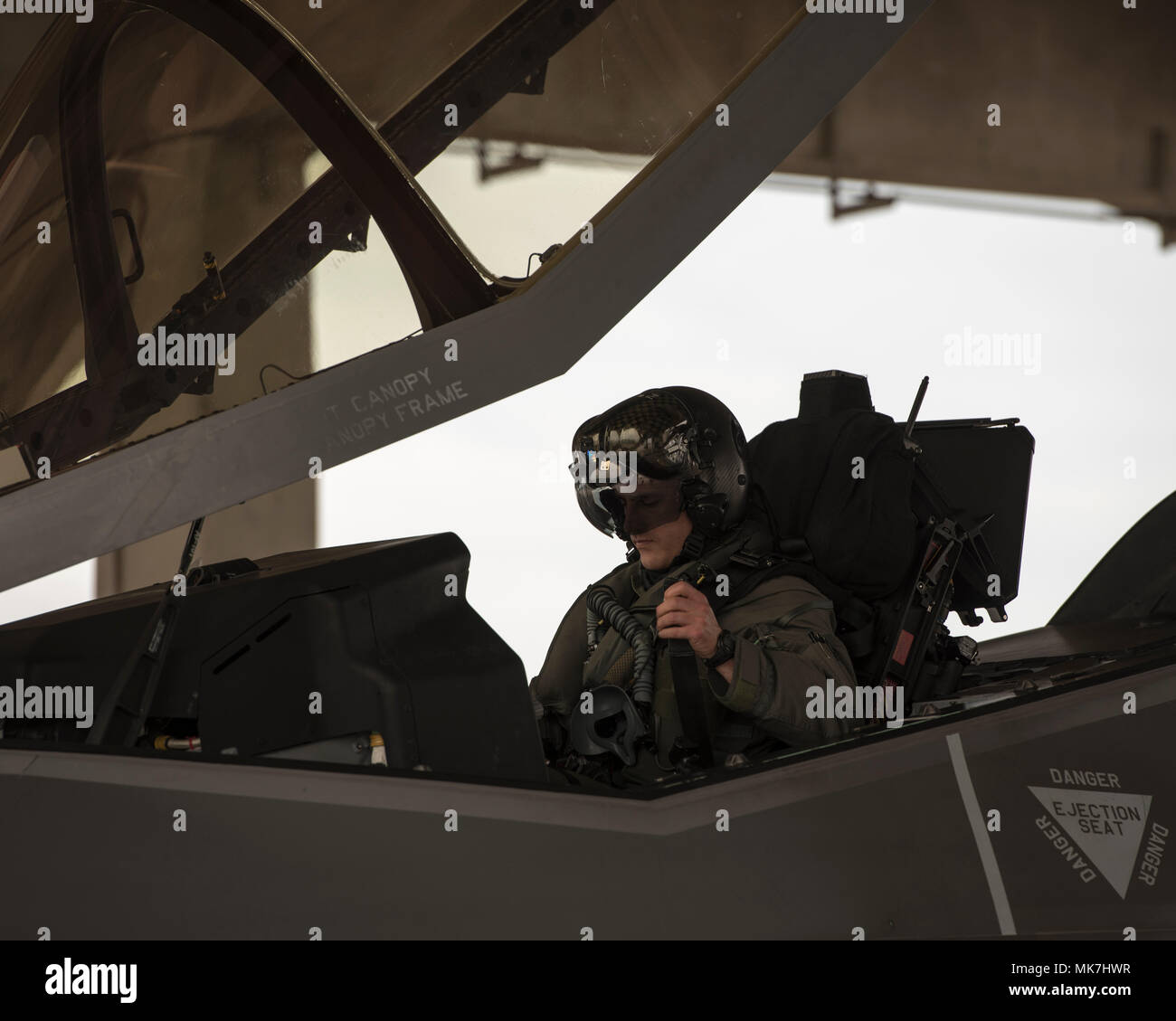 U.S. Air Force 1st Lt. David Moore, 34th Fighter Squadron F-35 pilot ...