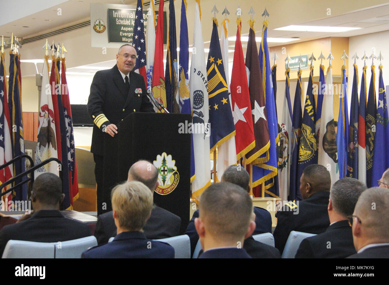 Navy Vice Adm. Forrest Faison II, Navy Surgeon General provides remarks ...