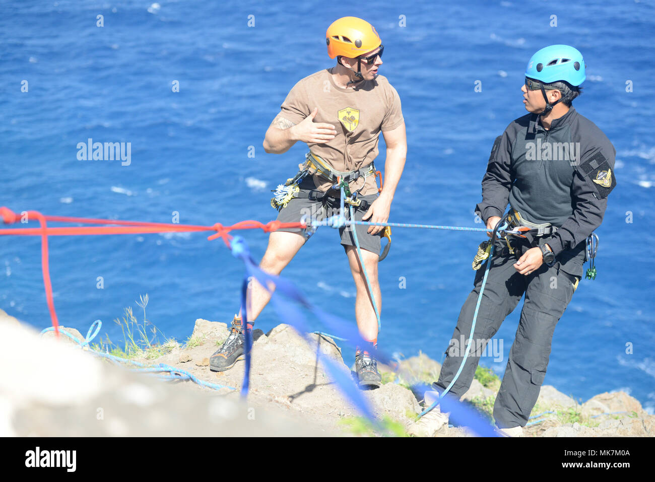 Petty Officer 2nd Class Donnie Walker, an aviation survival technician ...