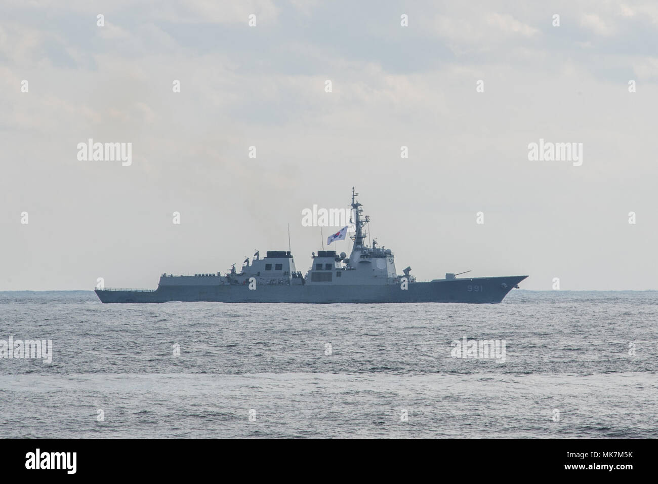 Sejong the great class guided missile destroyer hi-res stock ...