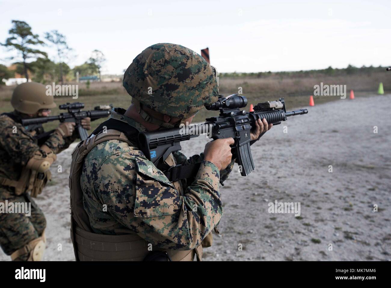 U.S. Marines with Marine Forces Reserve conducts table three combat ...