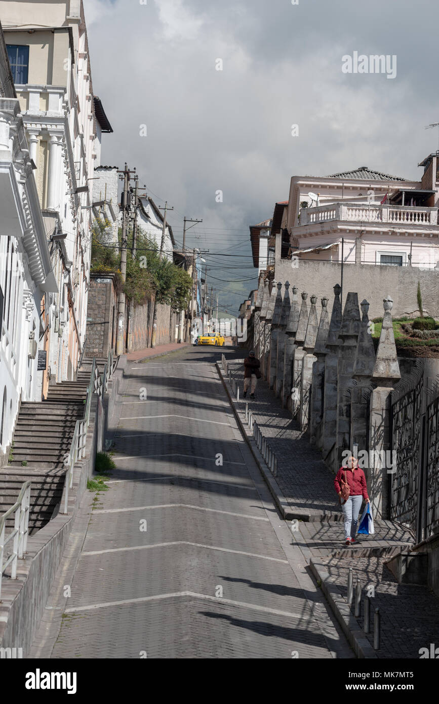 Steep Road In City
