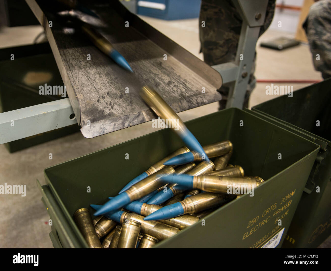 .20 mm rounds are sorted Nov. 15, 2017, at Tyndall Air Force Base, Fla ...