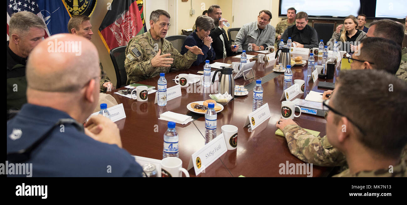 U.S. Senators Joni Ernst and Gary Peters visit with the NATO Special ...