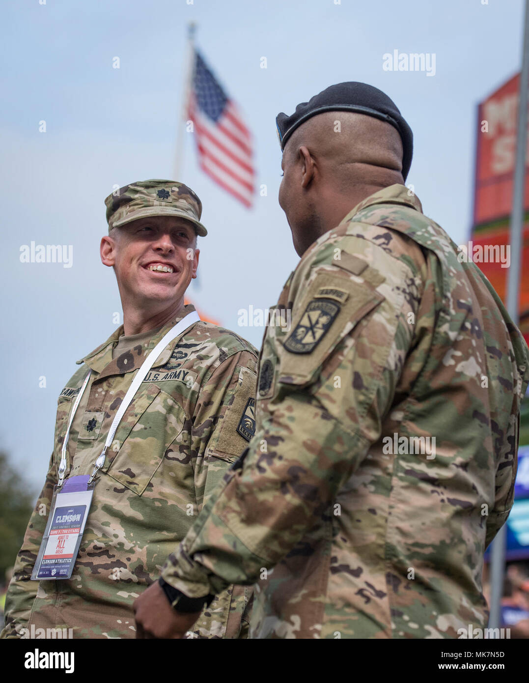 Clemson University professor of military leadership, U.S. Army Lt. Col ...