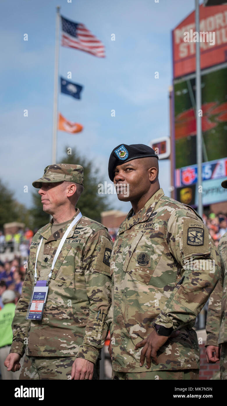 Clemson University’s professor of military leadership, U.S. Army Lt ...