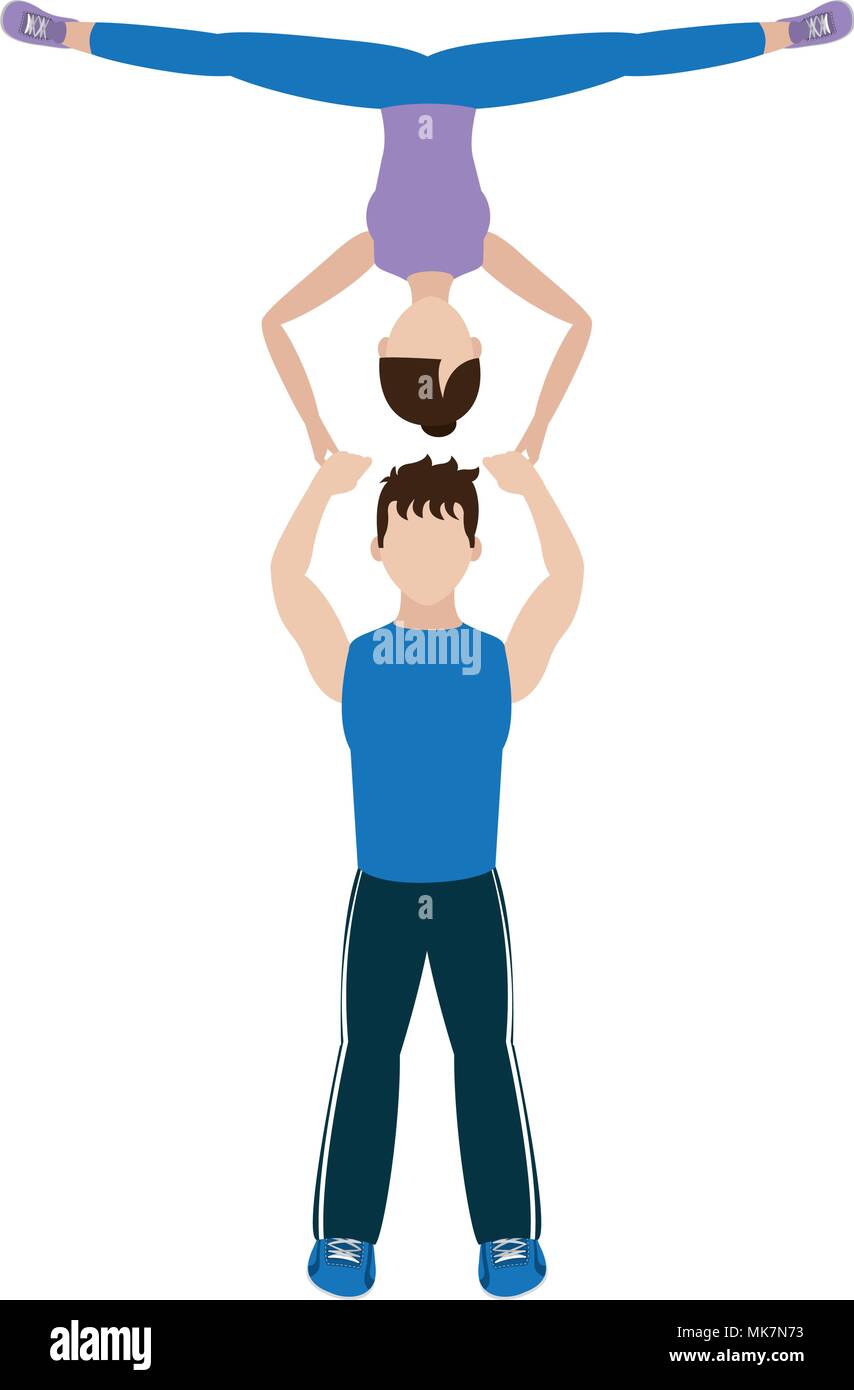 Acrobatics Stock Vector Images - Alamy