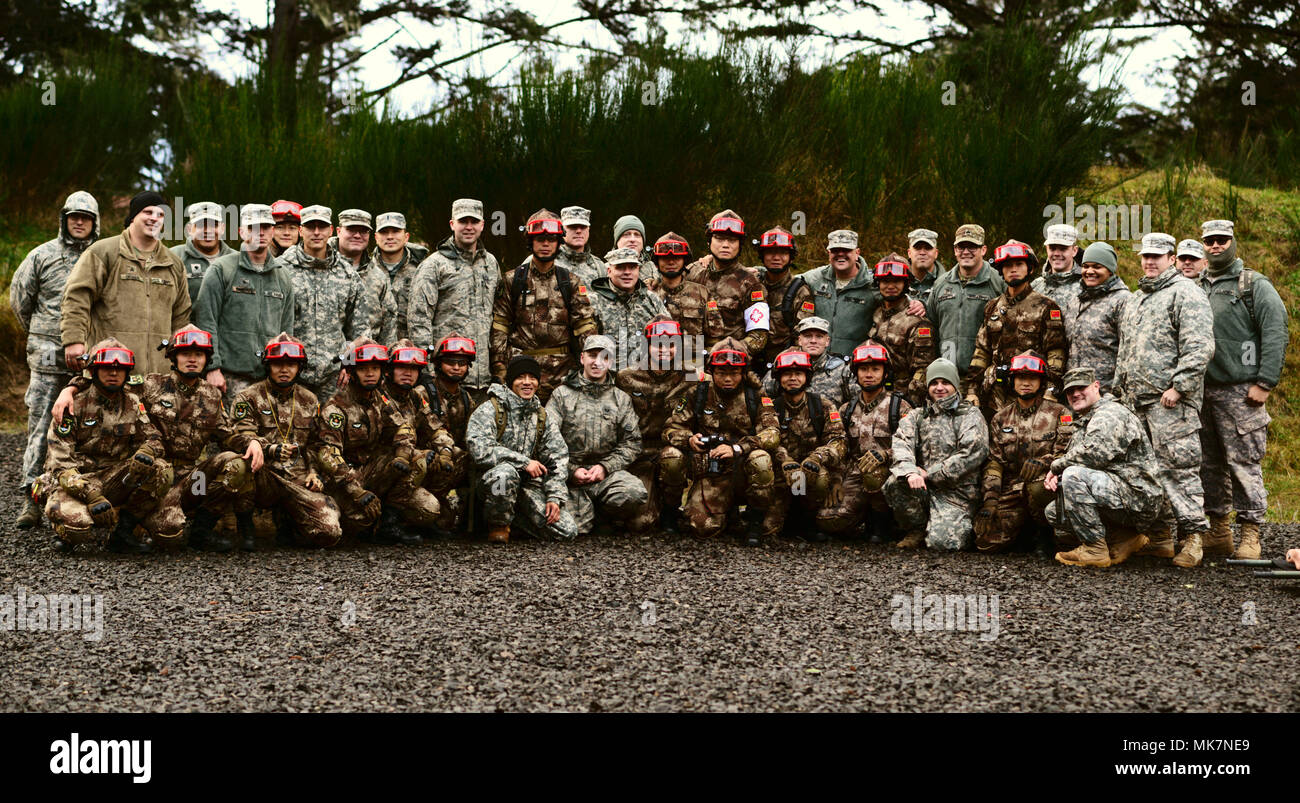 Soldiers from the People’s Liberation Army (PLA) and members of the ...