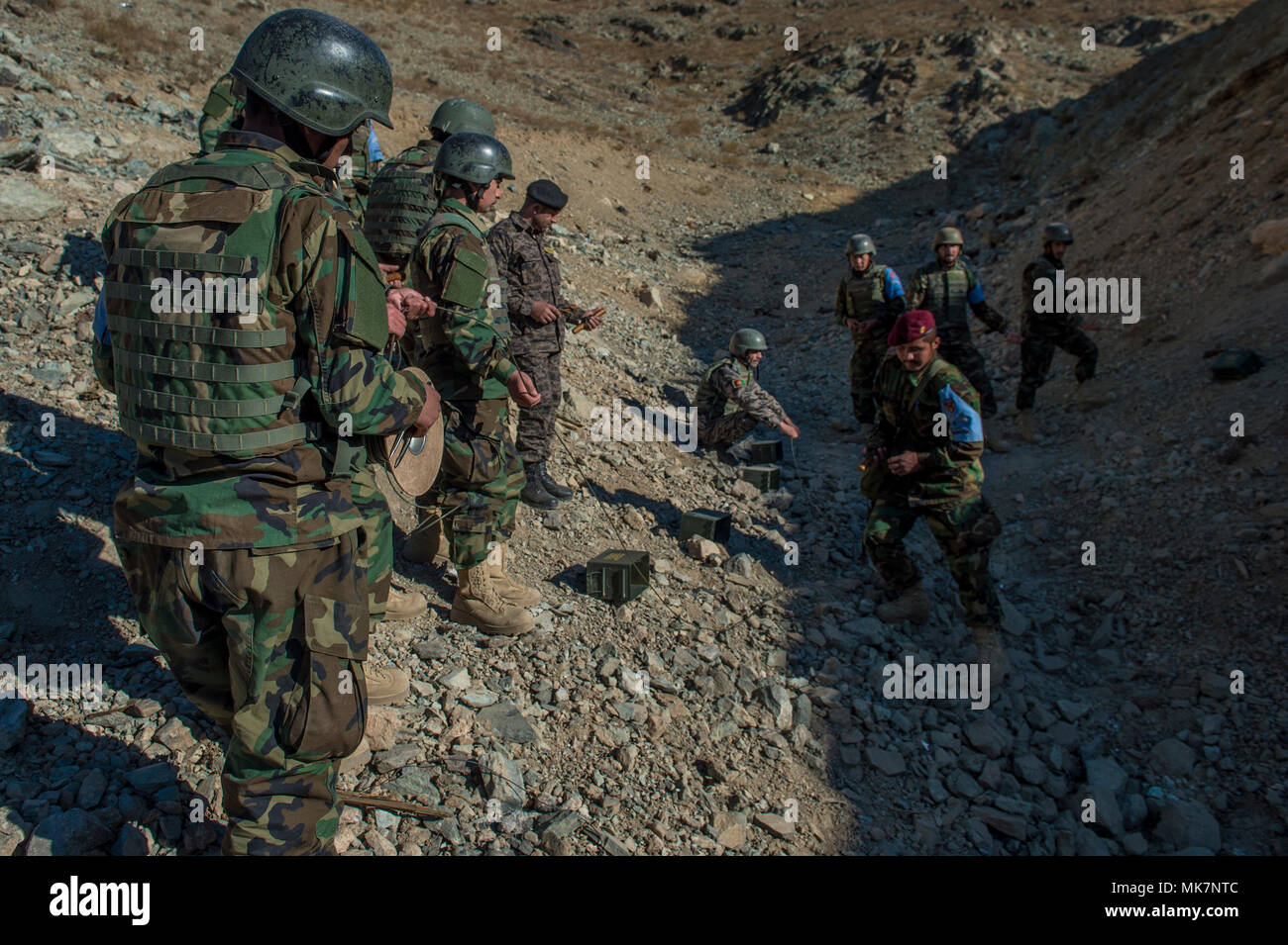 Afghan Commando engineers receive demolition instruction at Camp ...