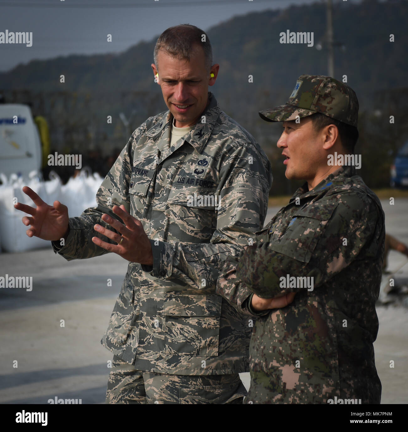 U.S. Air Force Col. Kevin Mantovani, 7th Air Force engineering division ...