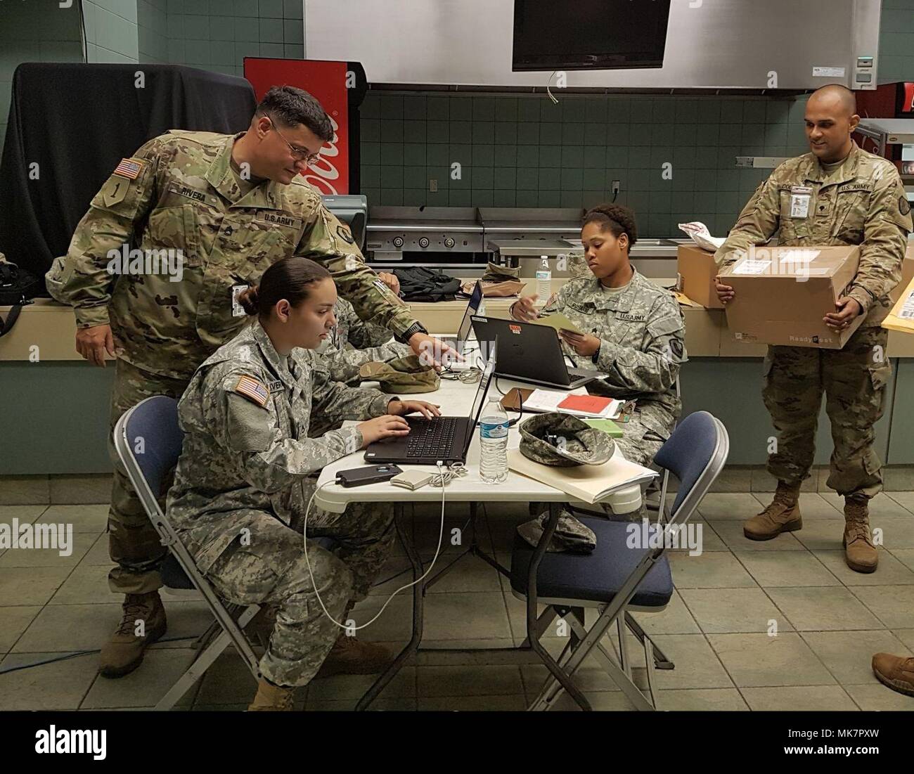 U.S. Army Reserve Soldiers, assigned to the 271st Human Resources ...