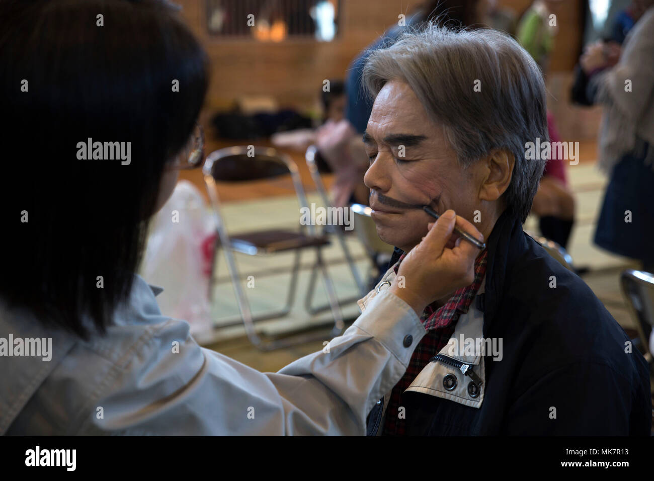 A participant of the 28th annual Kuragake Festival and Samurai Parade ...