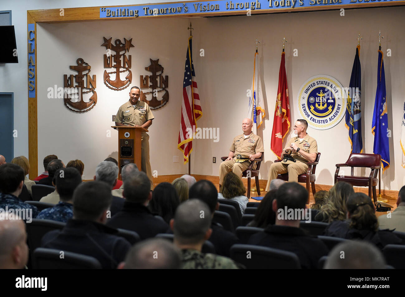 171117-N-RX668-103 NEWPORT, R.I. (Nov. 17, 2017) Command Master Chief ...