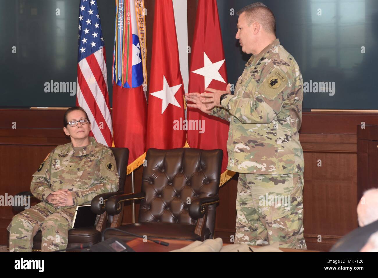 Maj. Gen. Mark R. Stammer welcomes Brig. Gen. Ellen S. Clark as Army ...