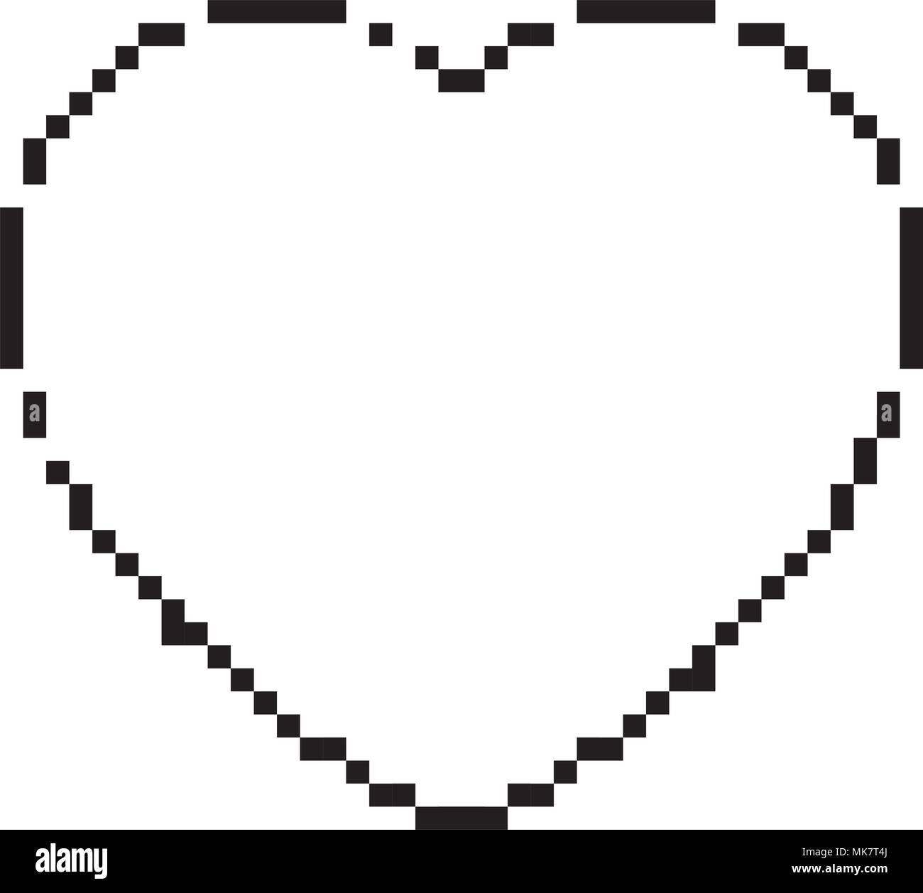 grunge game pixel heart life graphic Stock Vector Image & Art - Alamy