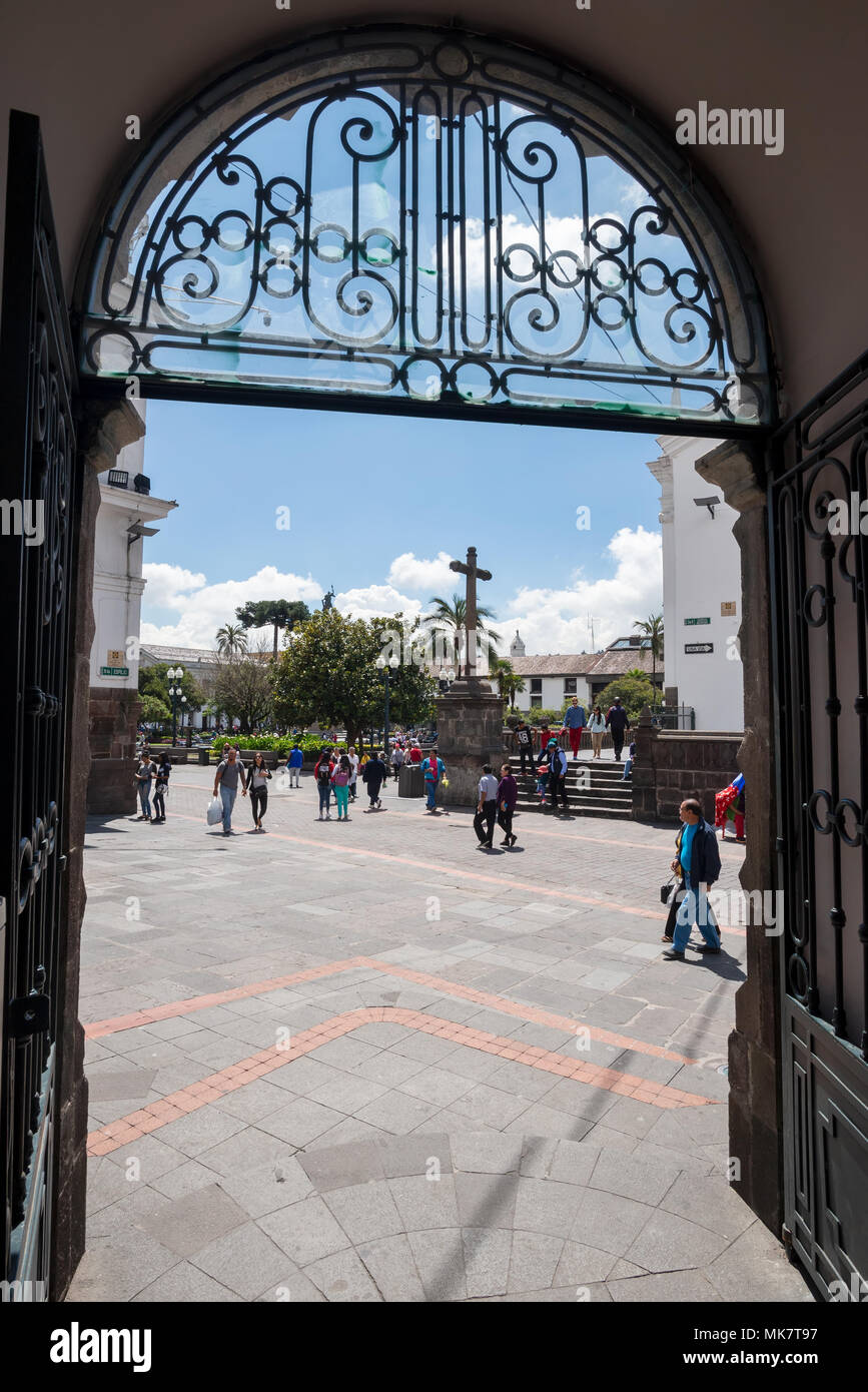 View of Independence Square from the entrance of the Metropolitan ...