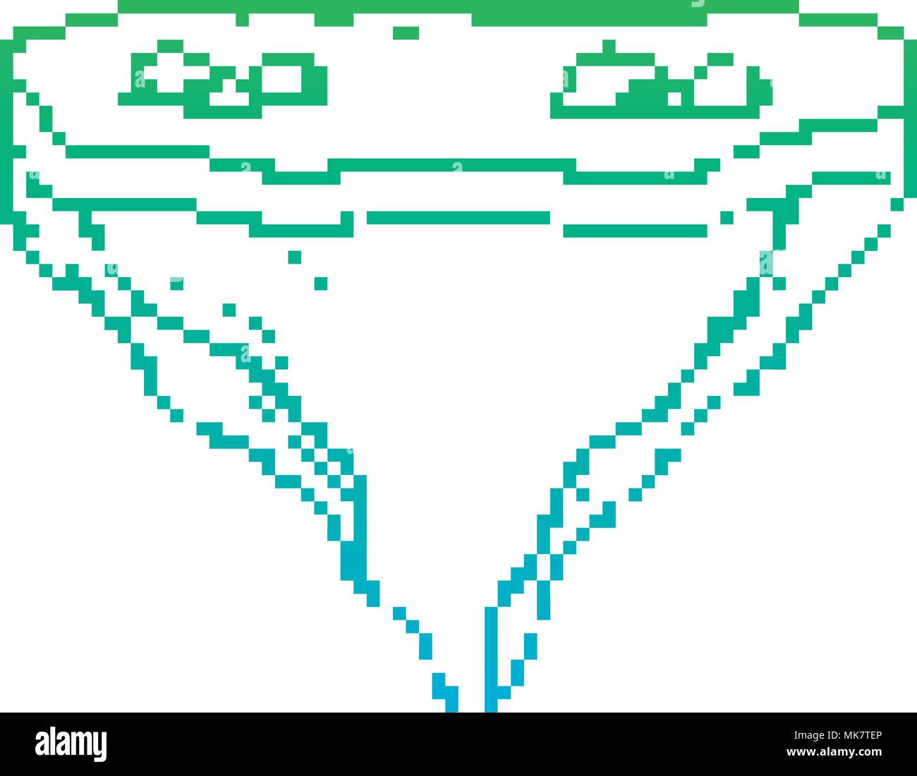 degraded line pixel game rock floating texture Stock Vector Image & Art ...