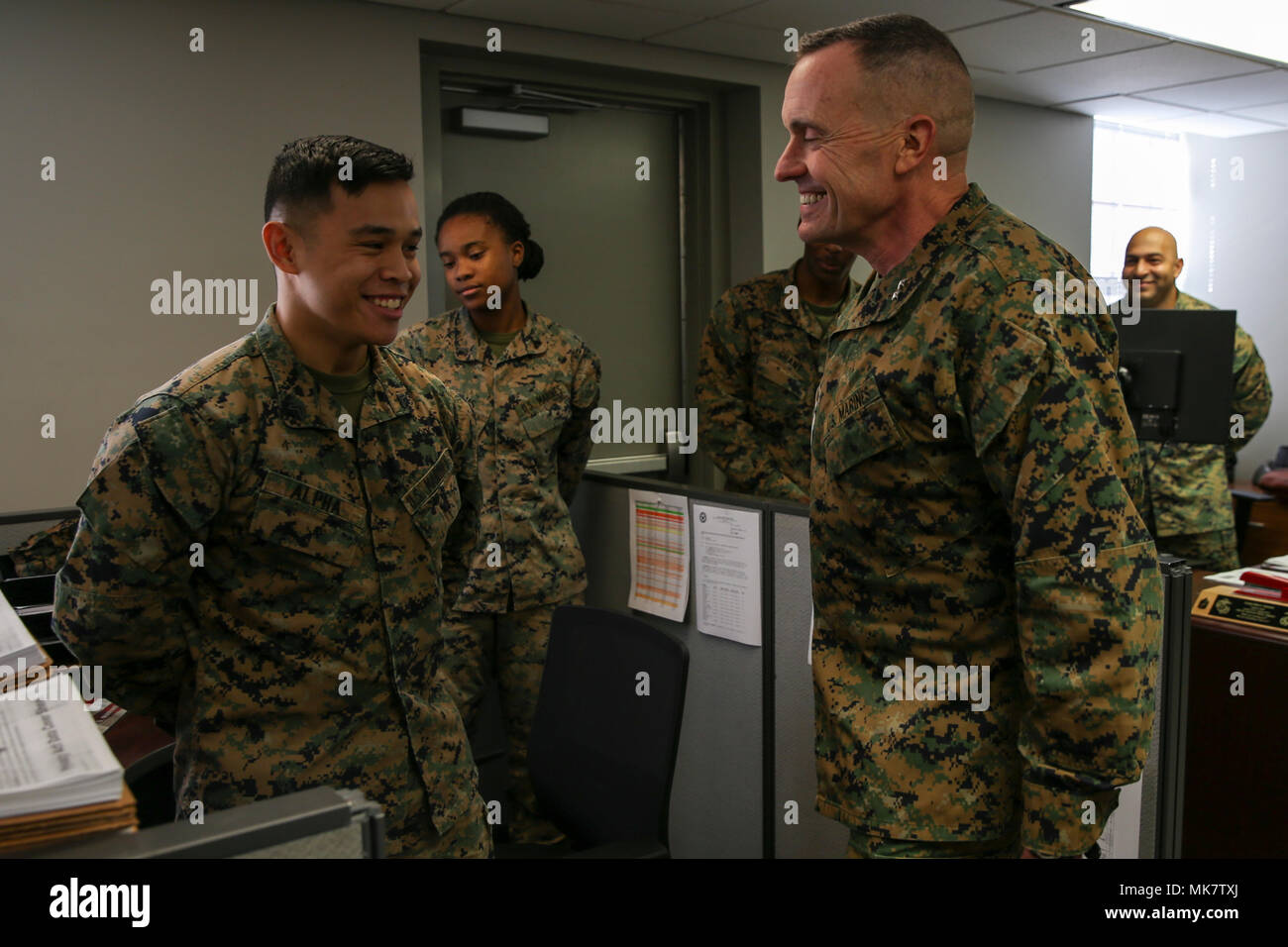 U.S. Marine Corps Cpl. Justin T. Alpha, administrative specialist ...