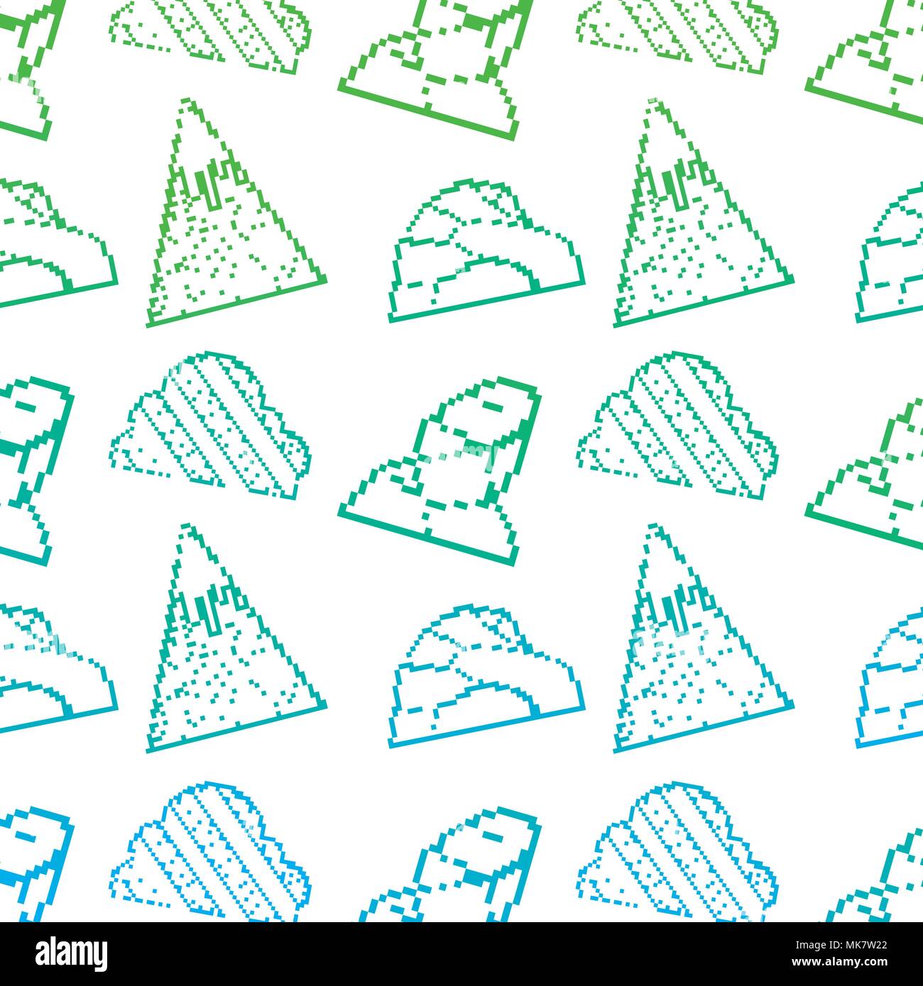 degraded line rock texture with bush plant background Stock Vector ...