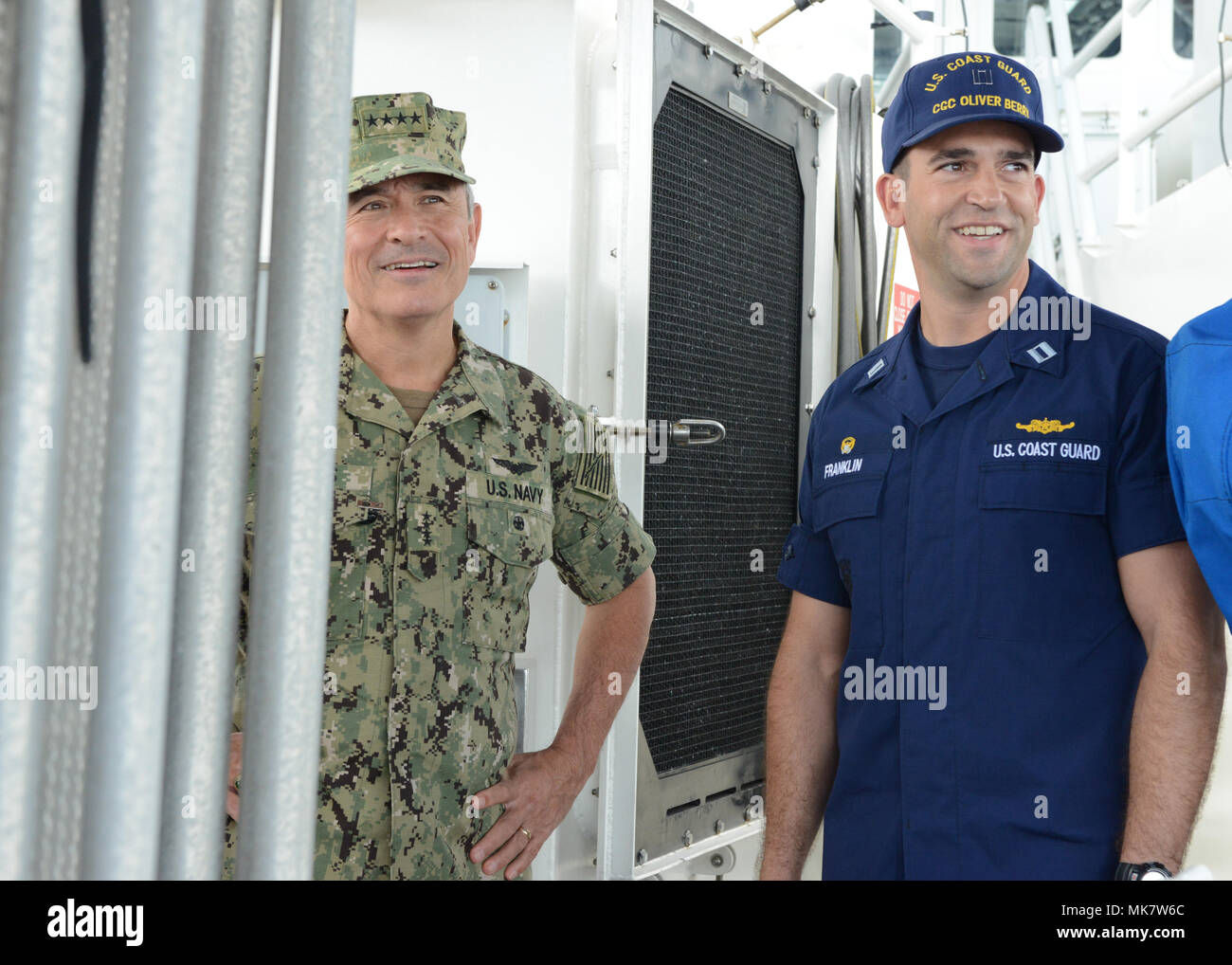 Adm. Harry Harris, Jr., Commander, U.S. Pacific Command, shares a laugh ...