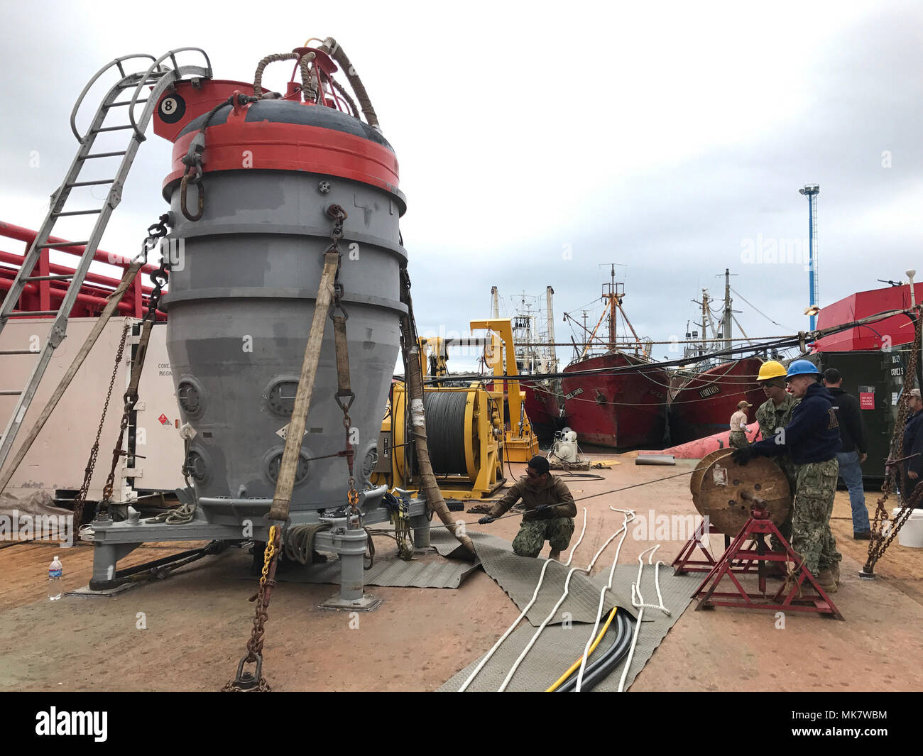 Undersea Rescue Command (URC), based in San Diego, prepares a Submarine ...