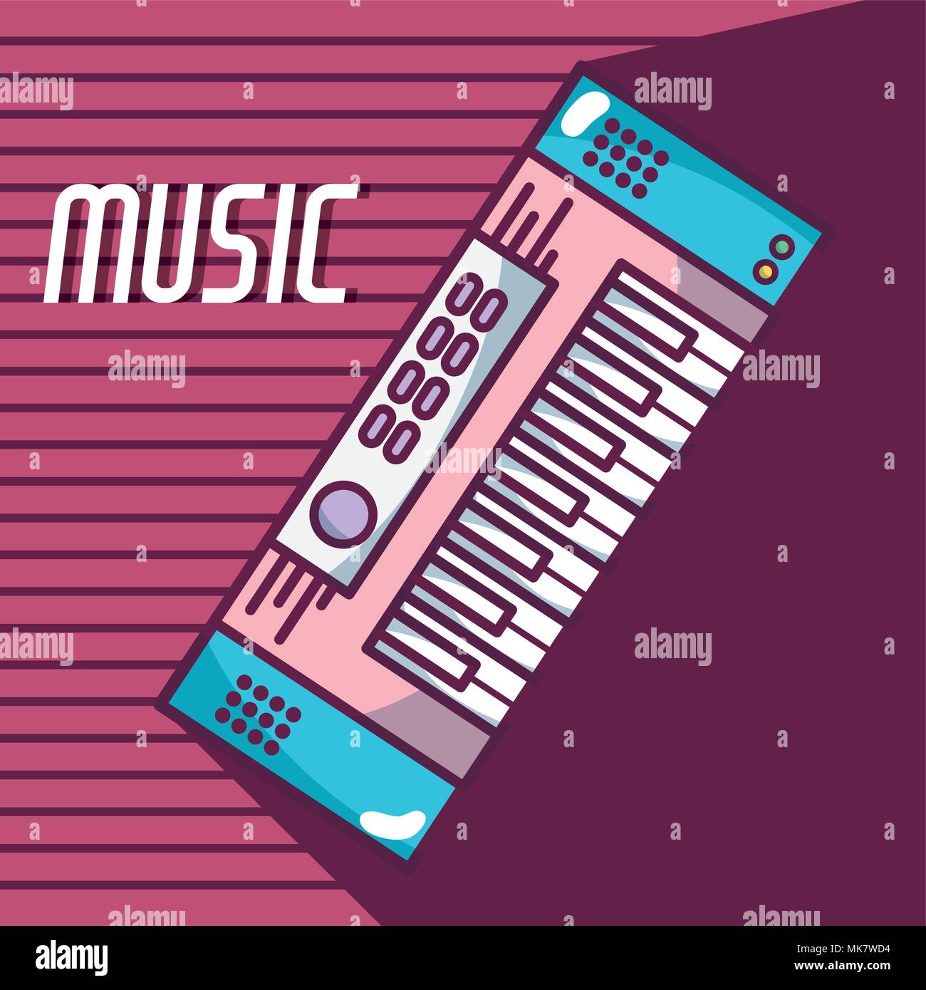 Modern keyboard modern music equipment Stock Vector Image & Art - Alamy