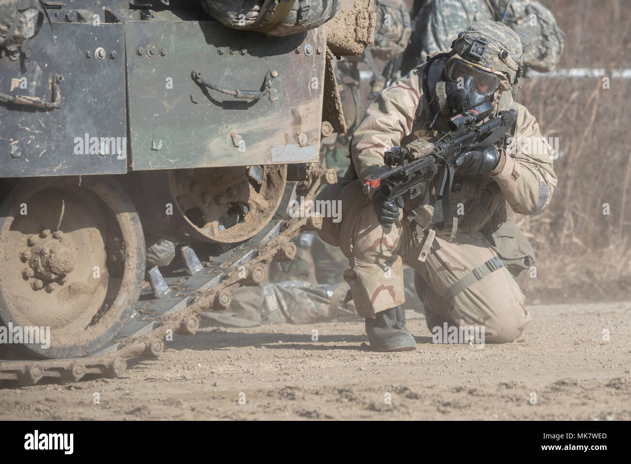 TWIN BRIDGES, Republic of Korea – A Soldier from 1st Battalion, 9th ...