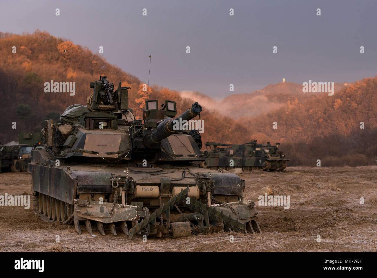 TWIN BRIDGES, Republic of Korea – An M1A2 Abrams Tank from Company B ...