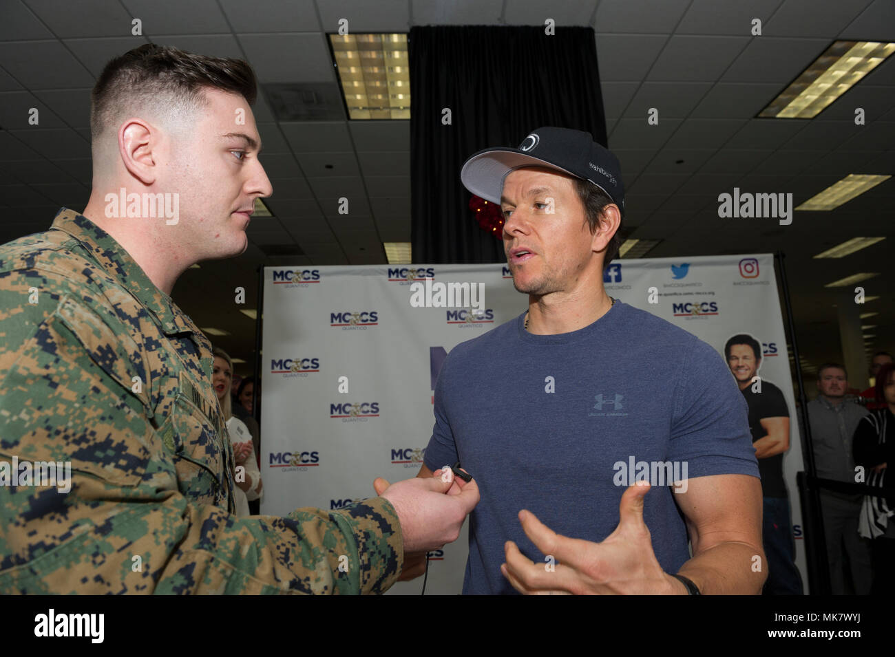 U.S. Marine Corps Cpl. Kaleb Dillard, left, combat videographer, Combat ...