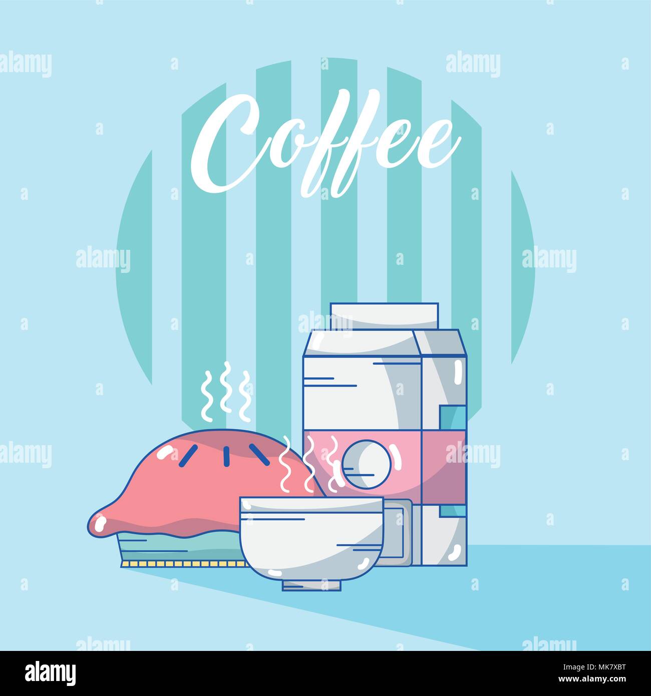 Coffee shop pie icon Stock Vector Images - Alamy