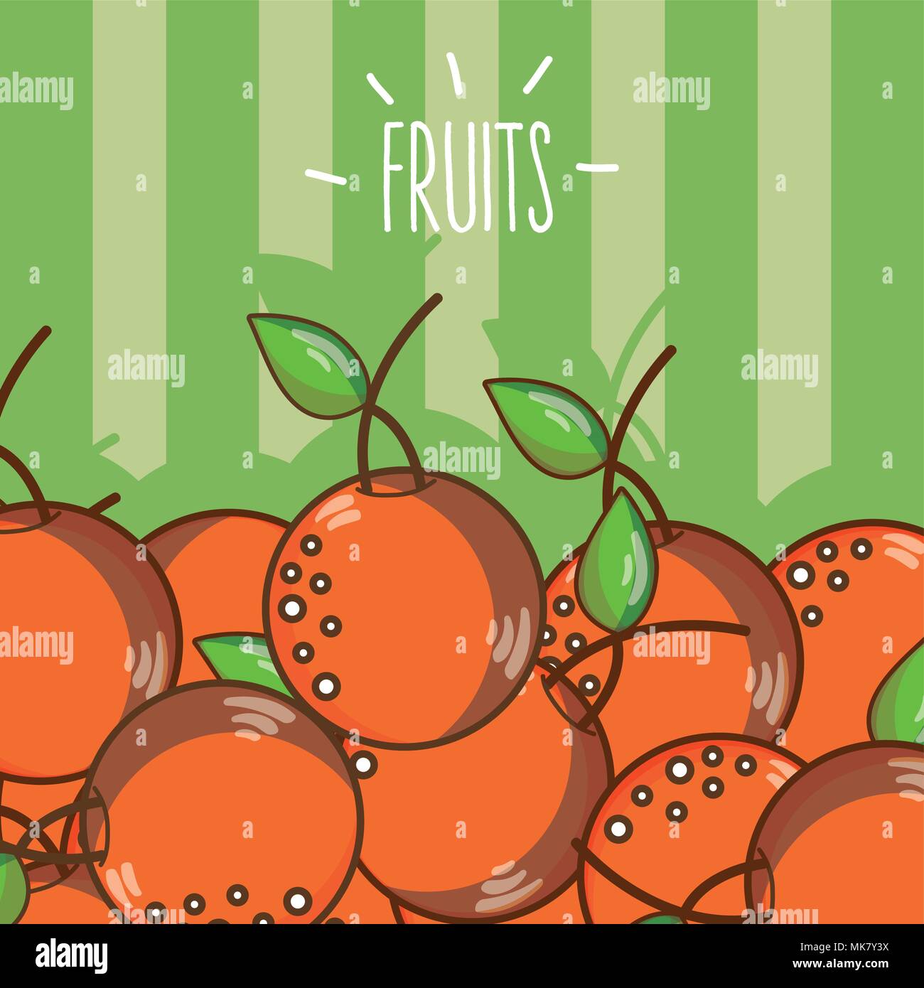Oranges fruits cartoon Stock Vector Image & Art - Alamy