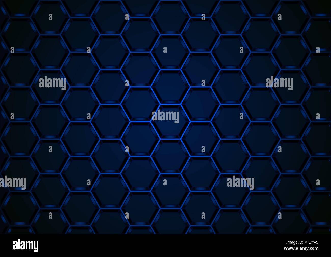 Blue Hexagonal 3D Mesh Background Stock Vector Image & Art - Alamy