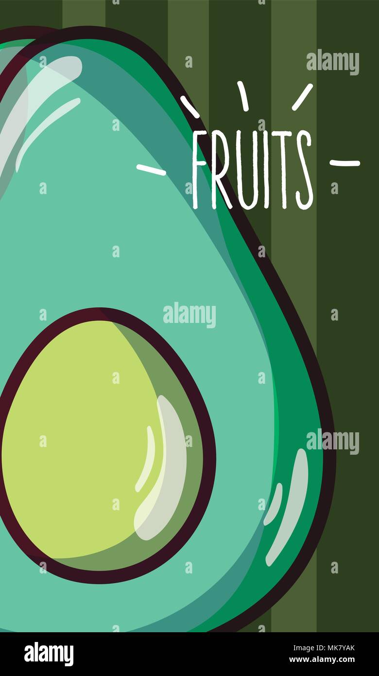 Avocado fruits cartoon Stock Vector Image & Art - Alamy