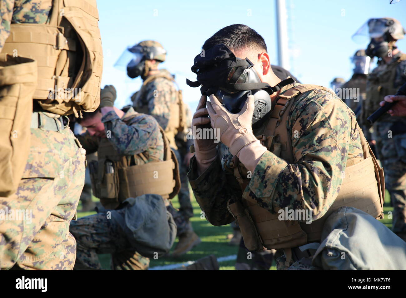 A Marine assigned to Special Purpose Marine Air-Ground Task force ...