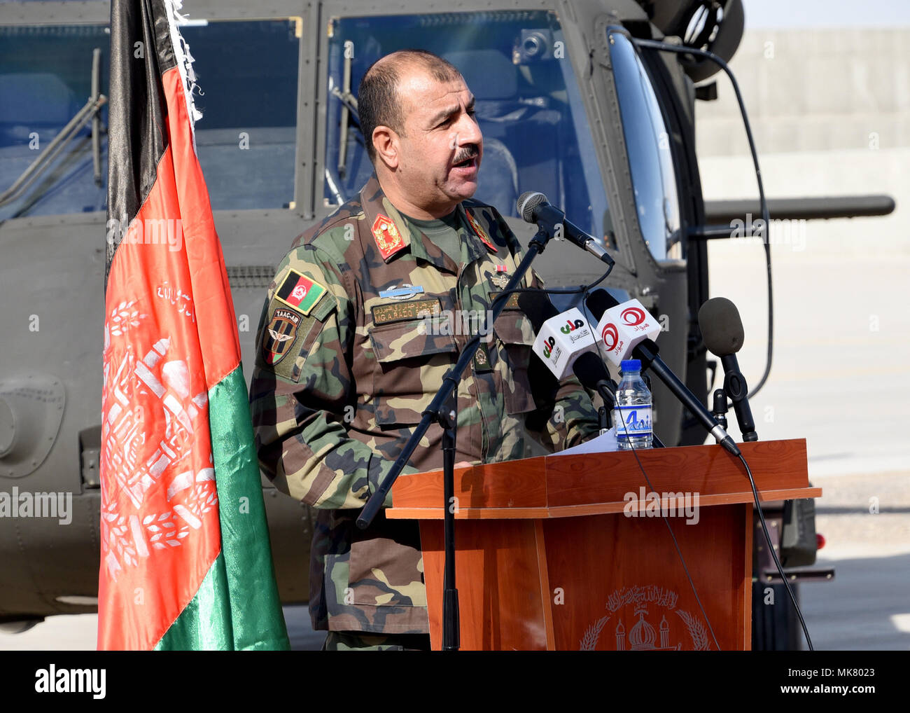 Afghan Air Force Maj. Gen. Abdul Raziq Sherzai, Kandahar Air Wing ...