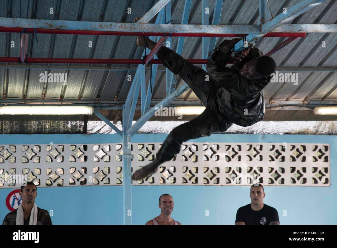 A U.S. Army National Guard Soldier assigned to the 3rd Battalion, 144th ...