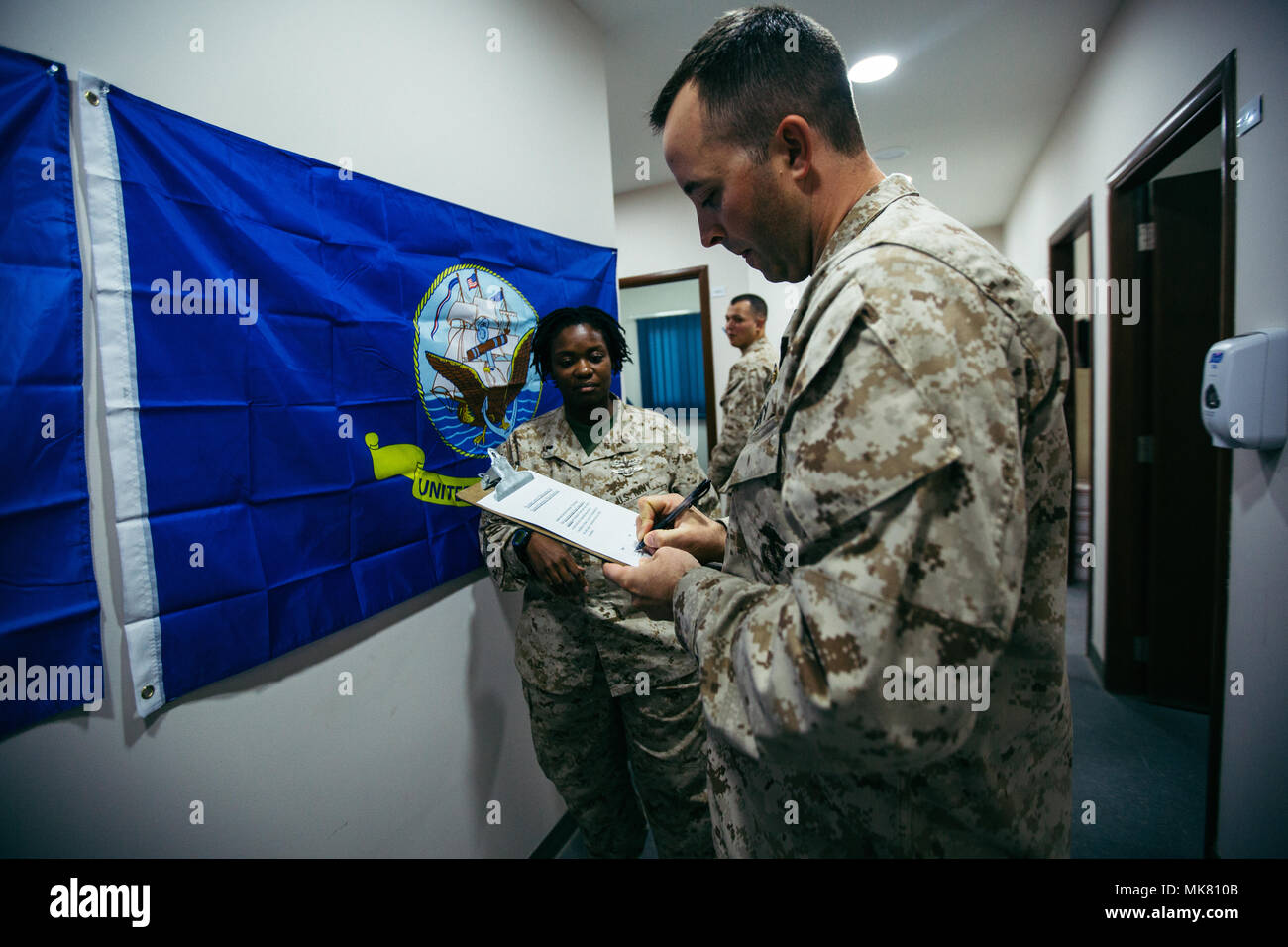 U.S. Navy Lt. Cmdr. Tyler Ensley, Shock Trauma Platoon, Logistics ...
