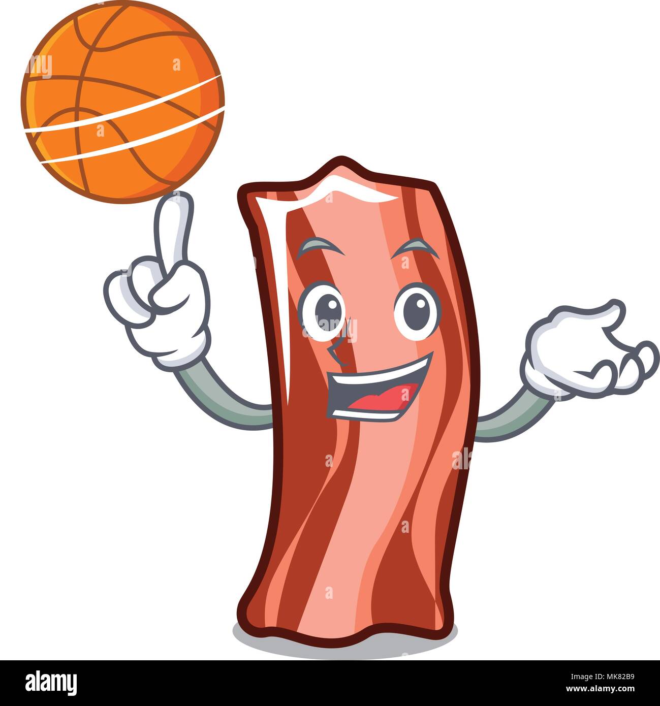 With basketball ribs character cartoon style Stock Vector Image & Art ...