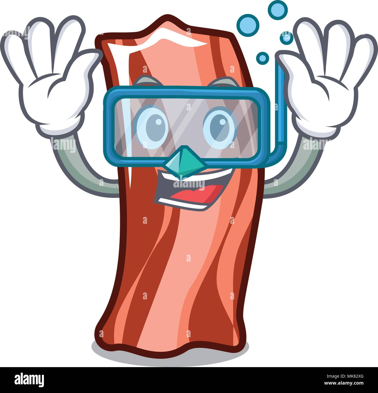 Diving ribs character cartoon style Stock Vector Image & Art - Alamy