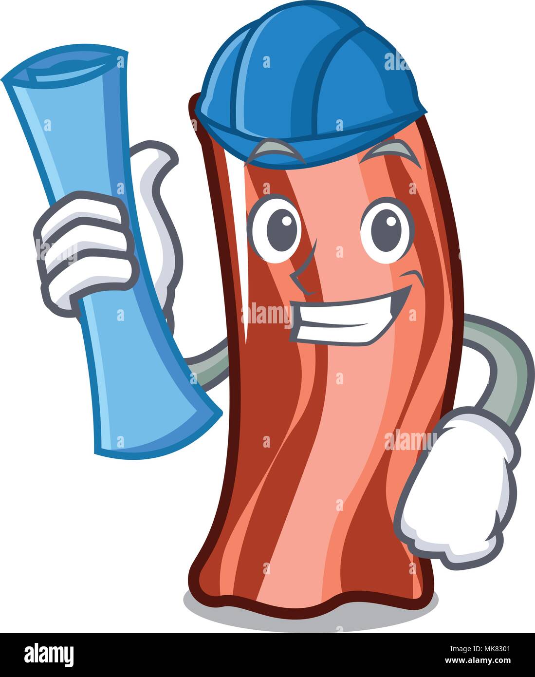 Architect ribs character cartoon style Stock Vector Image & Art - Alamy