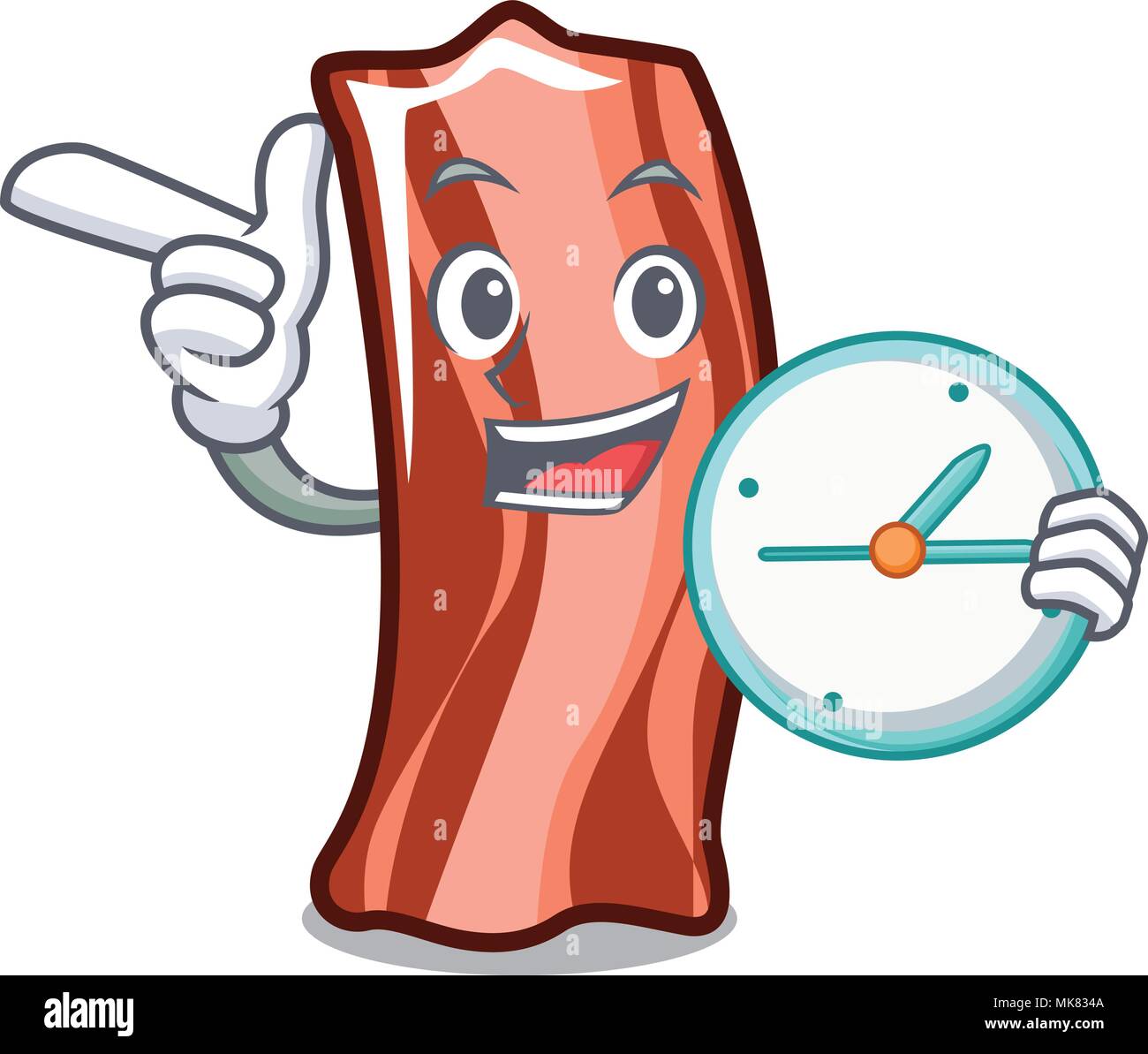 Steak clock Stock Vector Images - Alamy