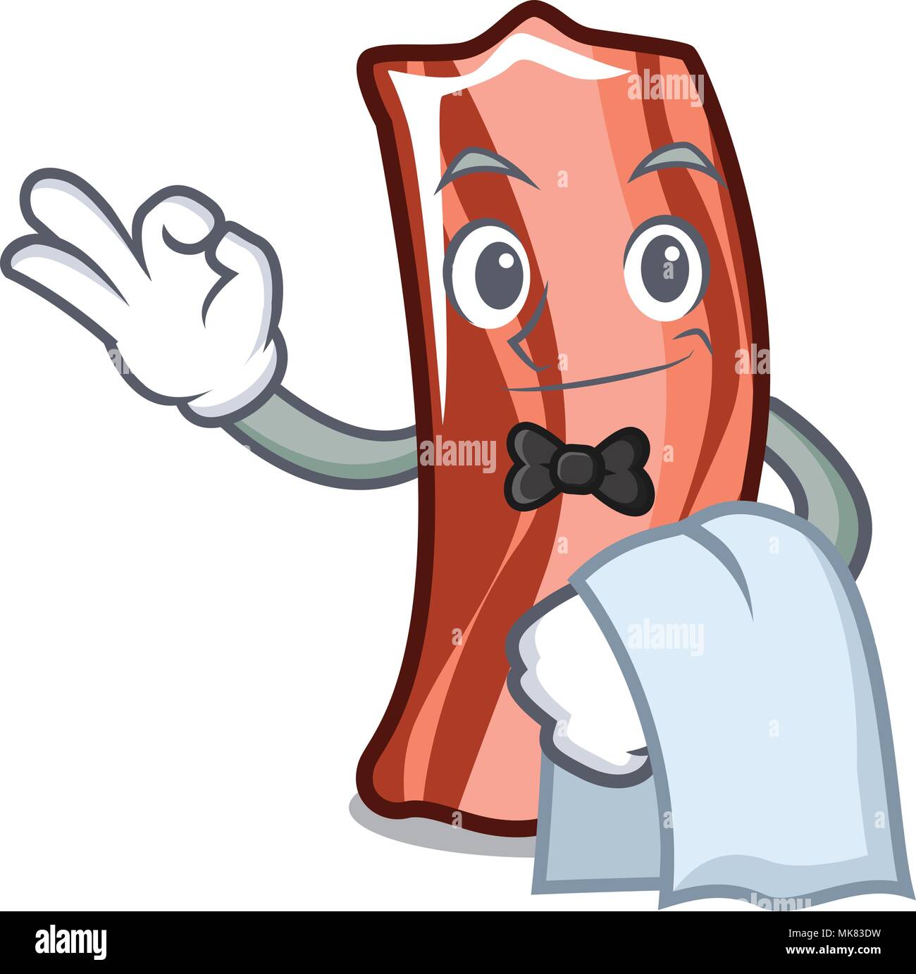 Waiter ribs mascot cartoon style Stock Vector Image & Art - Alamy