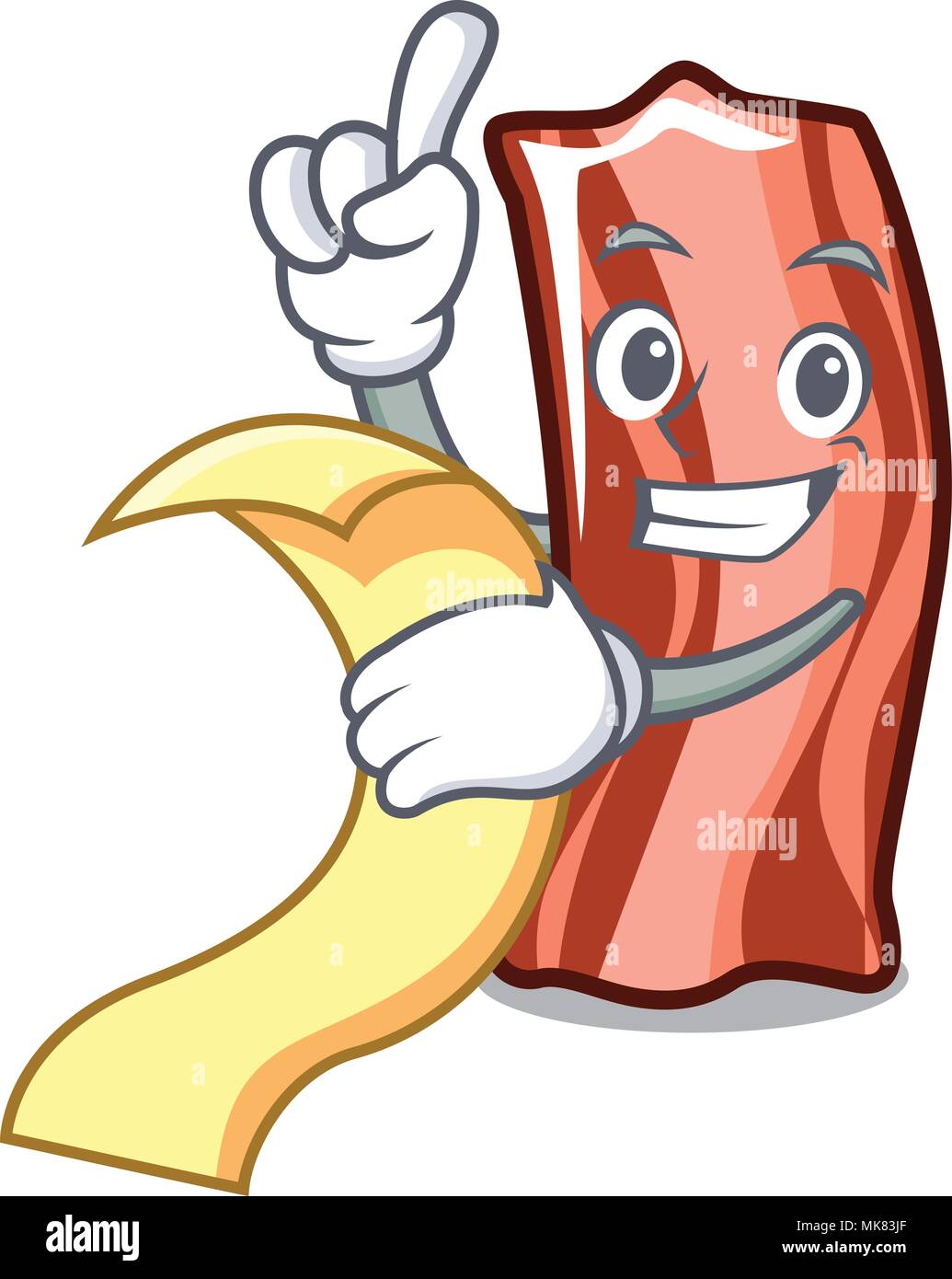 With menu ribs mascot cartoon style Stock Vector Image & Art - Alamy