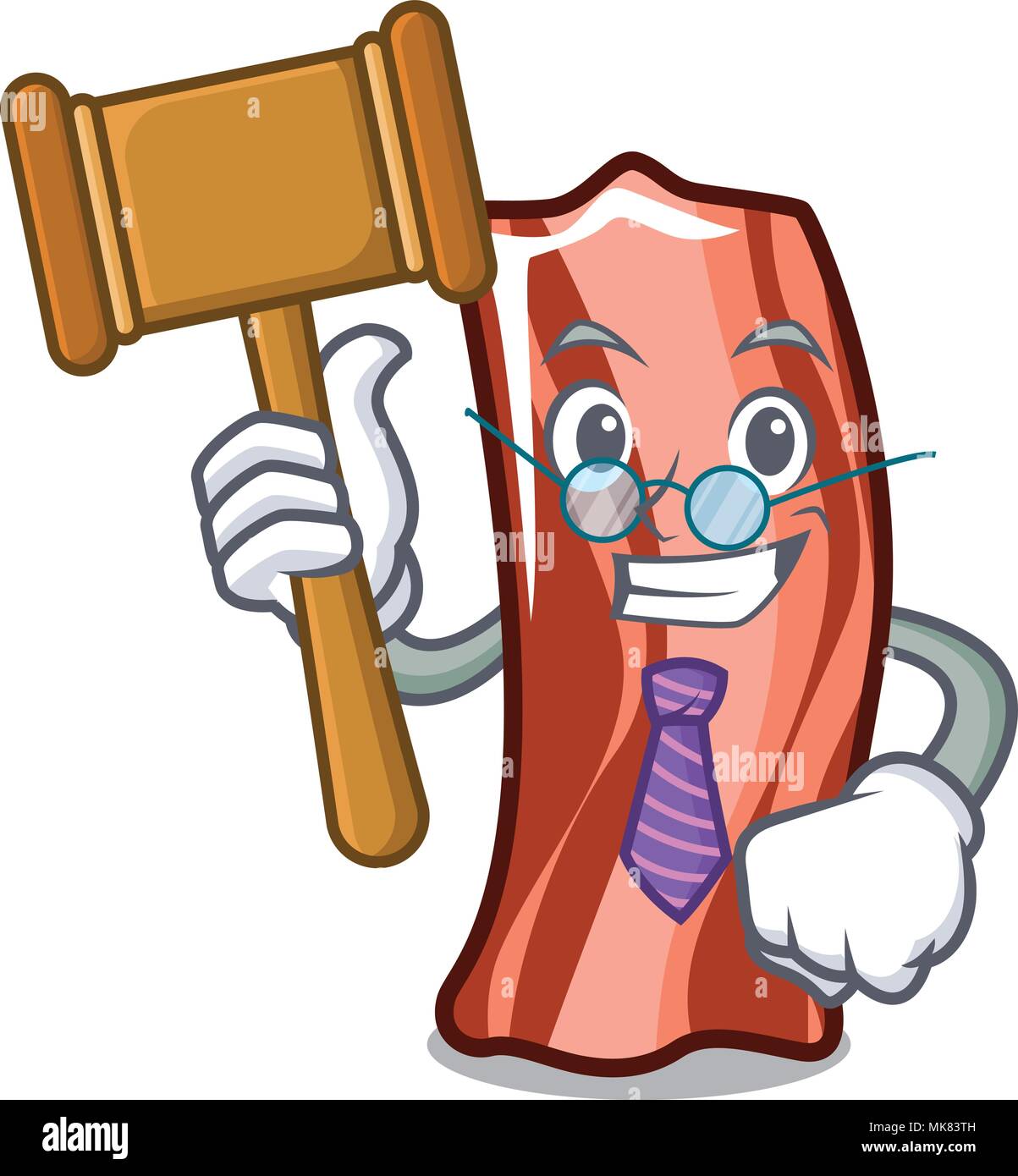 Judge ribs mascot cartoon style Stock Vector Image & Art - Alamy