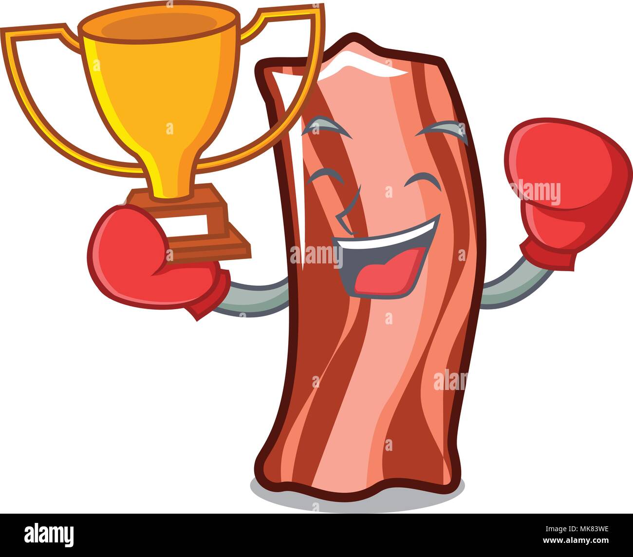 Boxing winner ribs mascot cartoon style Stock Vector Image & Art - Alamy