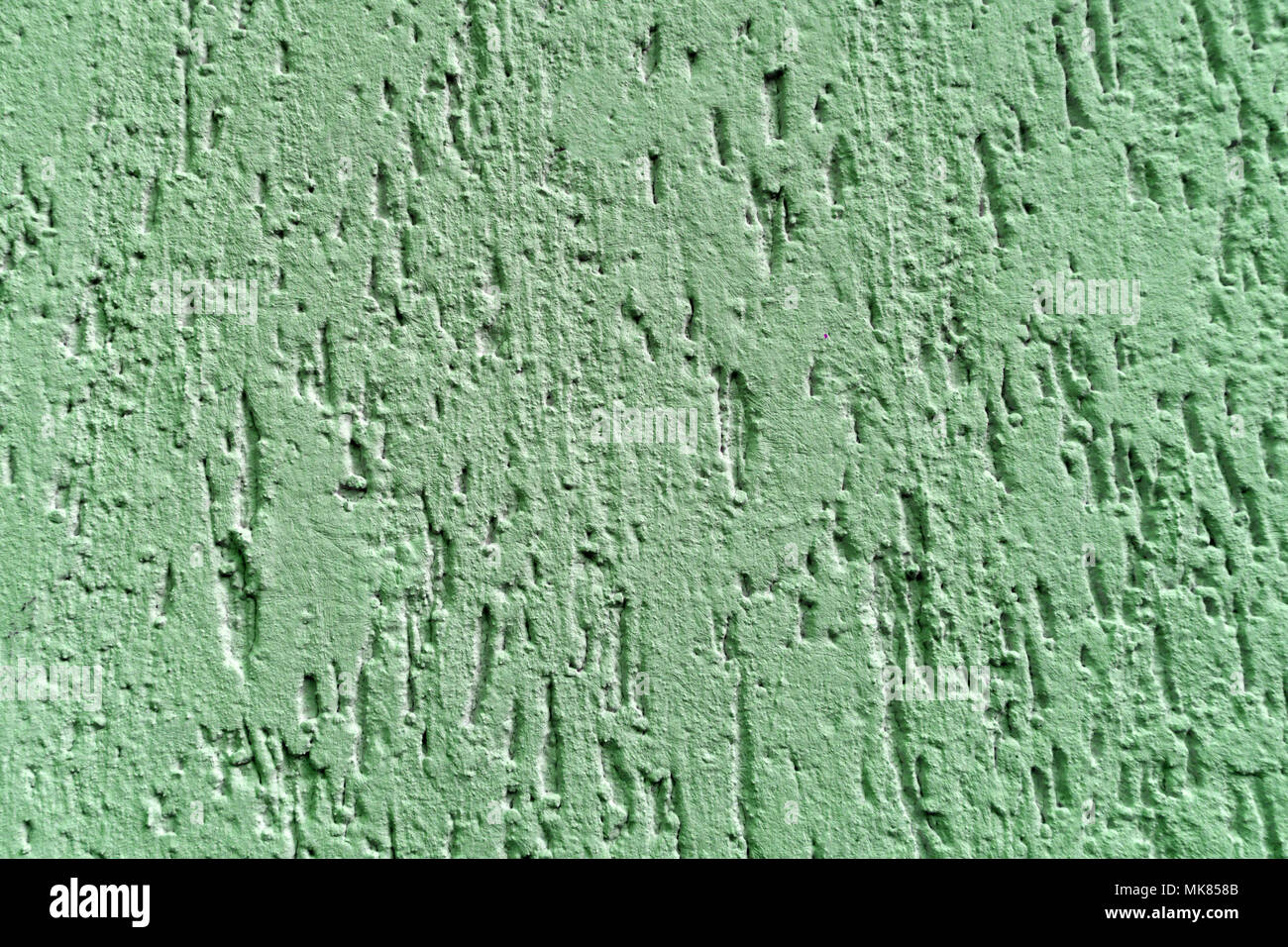 Decorative ultra green plaster texture on the wall - art brush stroke ...