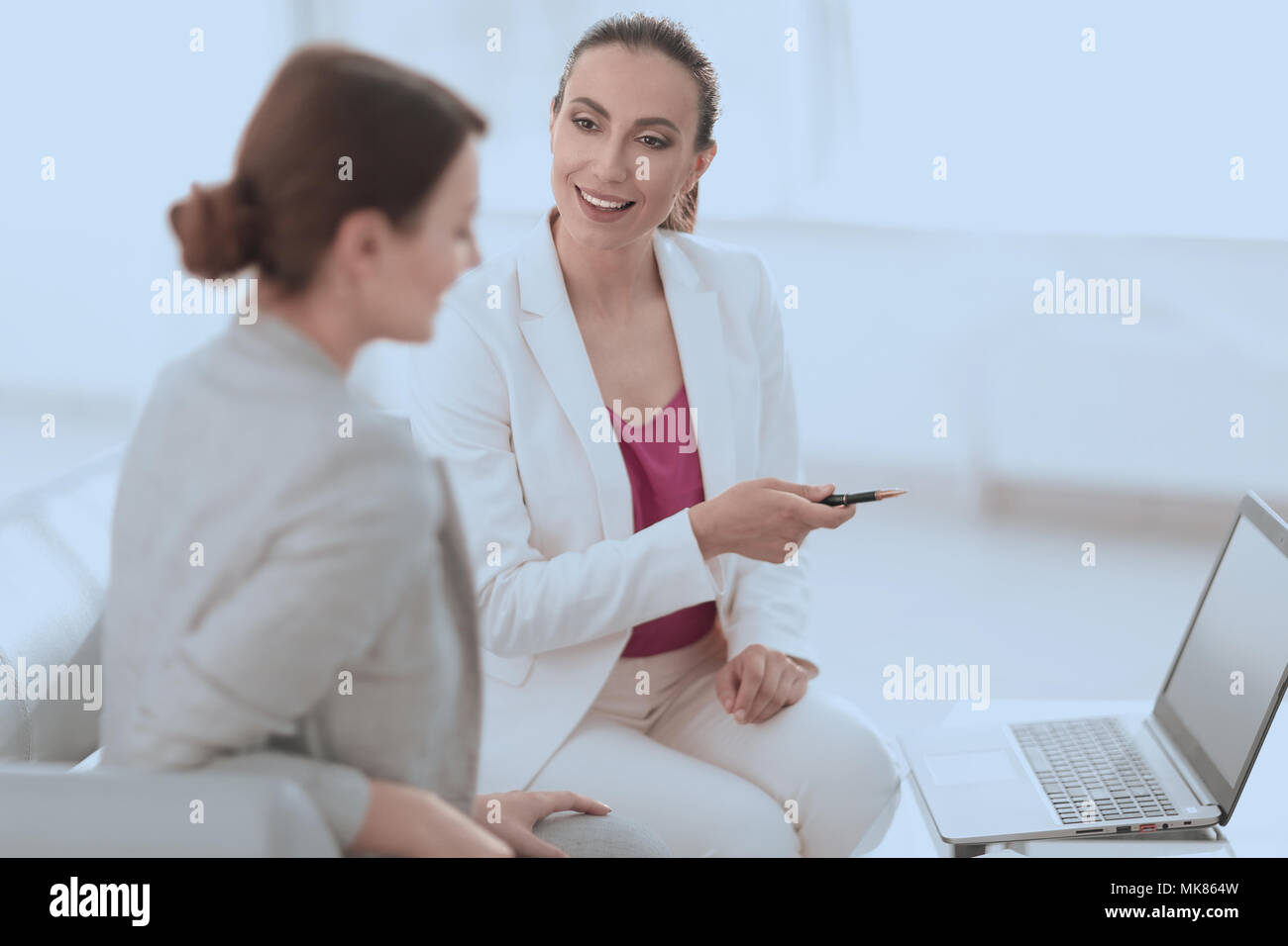 women Bank employees in the office Stock Photo - Alamy