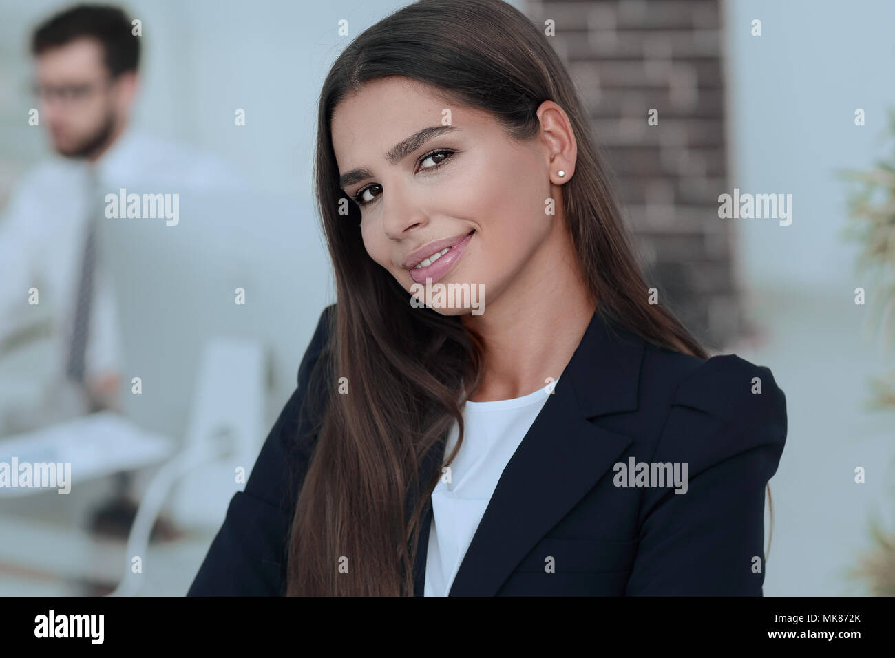 female Manager in the workplace Stock Photo - Alamy