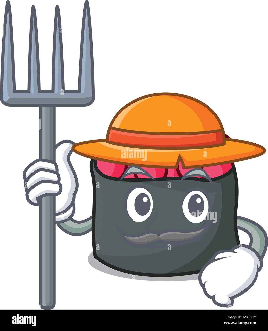 Japanese rice farmer Stock Vector Images - Alamy